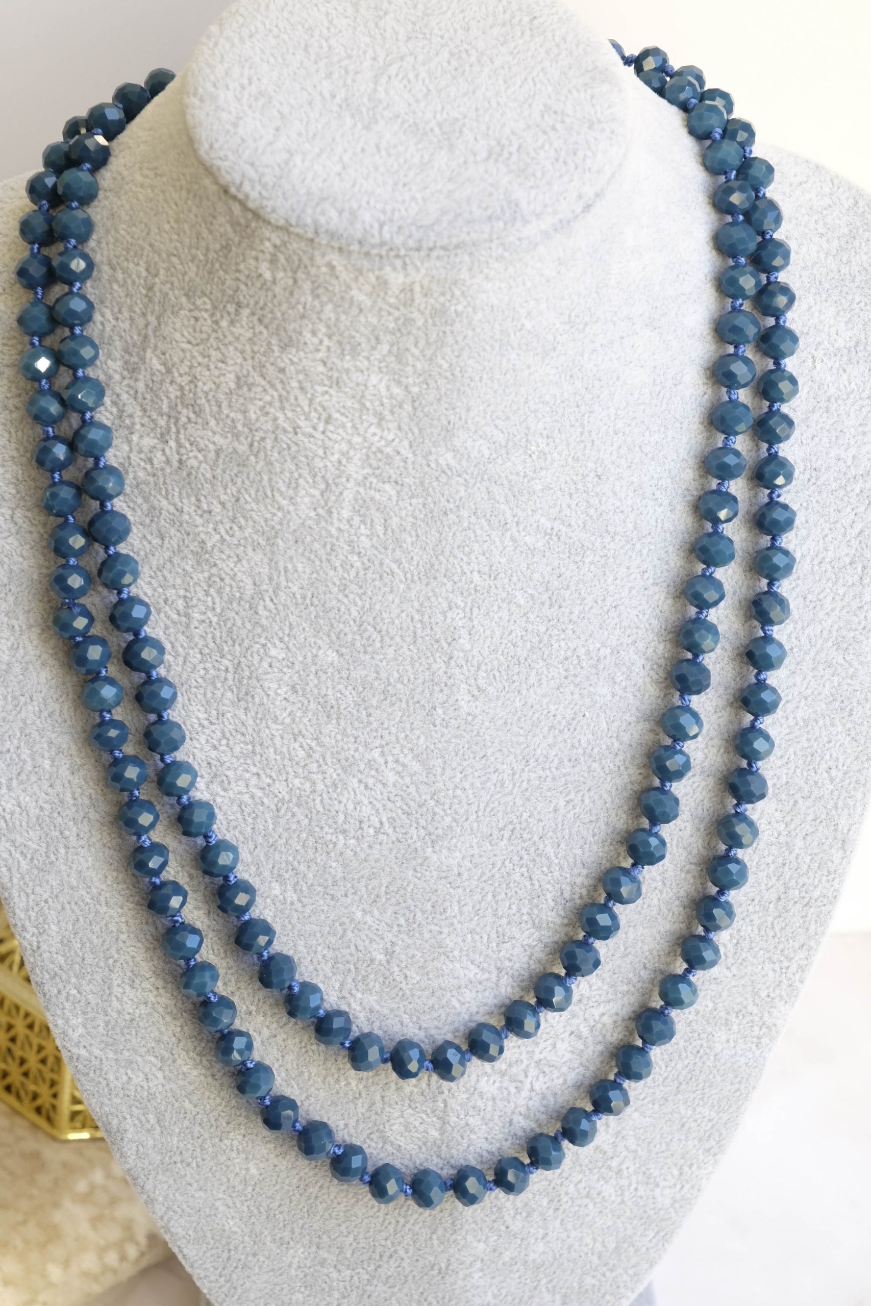 Collana Charleston con Cristalli Blu Petrolio - FiaJewels